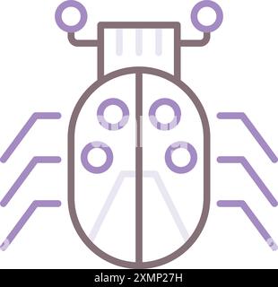 Bug Vector Icon Sign Icon Vector Illustration For Personal And ...
