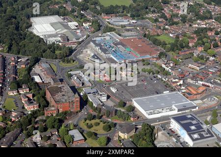 aerial view of Middleton town centre in Manchester, UK Stock Photo - Alamy