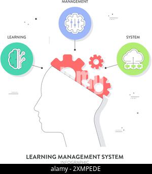 LMS or Learning Management System model infographic diagram chart ...