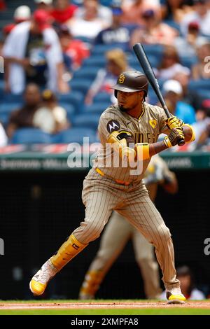 San Diego Padres' Luis Arraez in action during a baseball game against ...