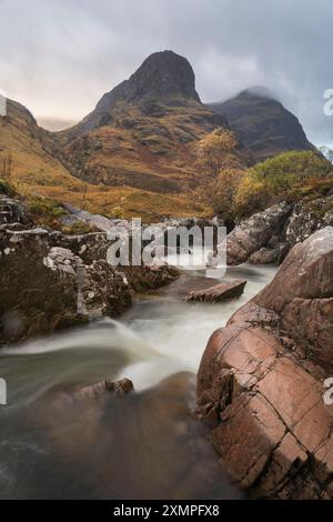 The Lost Valley and Three Sisters, Glencoe, Scotland, UK Stock Photo ...