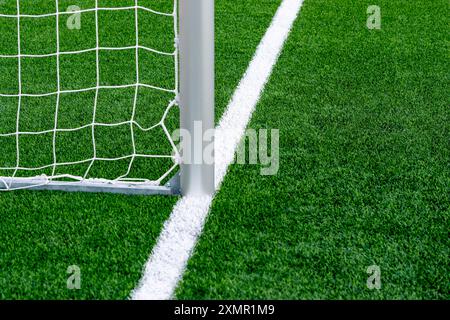 Hockey field, soccer, american football, lacrosse net background over ...