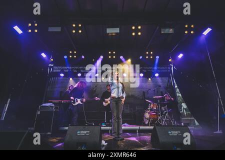 Sydregote, Faroe Island. 20th, July 2024. The Norwegian singer Nelly ...