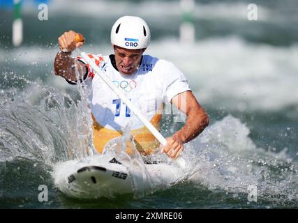 Croatia's Matija Marinic during the Men's Canoe Single Semi final at ...