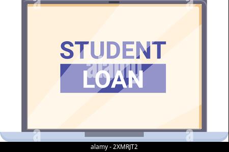 Open laptop displaying student loan application form on screen. Laptop ...