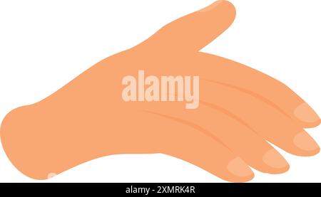 Open hand reaching out, offering or receiving. Open empty hand giving ...