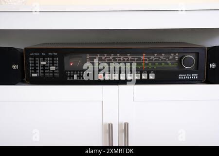 Telefunken Stereo Line 2020 Receiver Angled View Stock Photo - Alamy