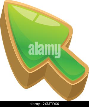Cartoon mouse cursor pointing at something, 3d illustration of web ...