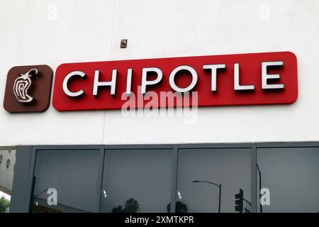 Los Angeles, California: Chiptole Mexican Grill Restaurant Stock Photo ...