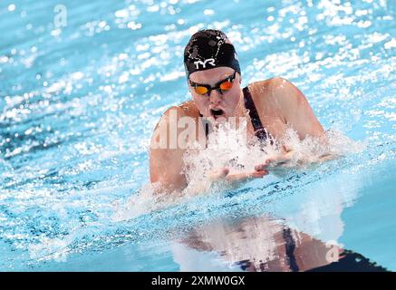 Lilly King of the United States competes in the women's 50-meter ...