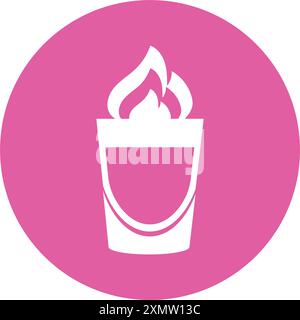 Pink cocktail icon sticker Vector Stock Vector Image & Art - Alamy