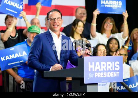 Gov. Josh Shapiro takes stage for reelection campaign rally on Jan. 8 ...