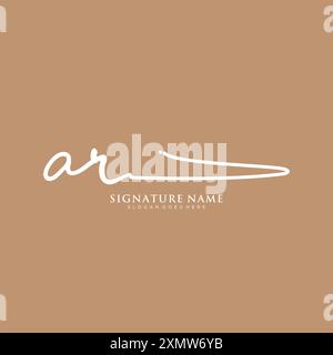 AR Letter Signature Logo Template elegant design logo Sign Symbol ...