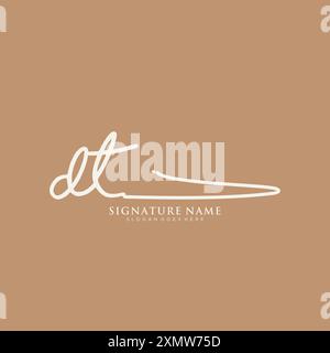 DT Letter Signature Logo Template elegant design logo Sign Symbol ...