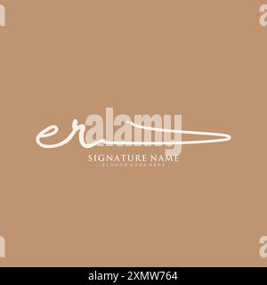 ER Signature Logo Template Stock Vector Image & Art - Alamy