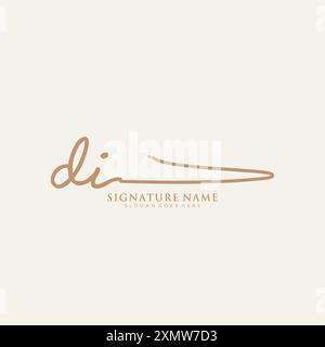 DI Signature Logo Template Stock Vector Image & Art - Alamy