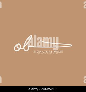 OB Signature Logo Template Stock Vector Image & Art - Alamy