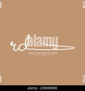 RD Signature Logo Template Stock Vector Image & Art - Alamy