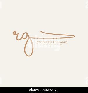 RG Logo template design. Initial letter logo template design Stock ...