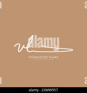VL Signature Logo Template Stock Vector Image & Art - Alamy