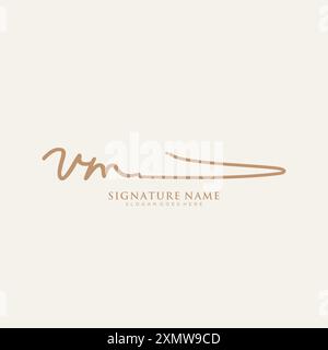 VM Signature Logo Template Stock Vector Image & Art - Alamy