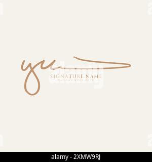 YU Signature Logo Template Stock Vector Image & Art - Alamy