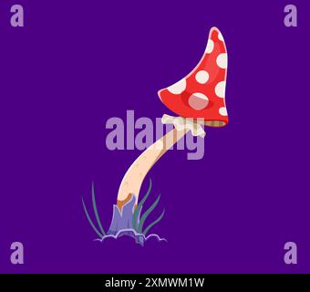 Halloween font, slash punctuation symbol in shape of cartoon magical ...