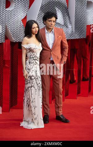 M. Night Shyamalan and Saleka Shyamalan Stock Photo - Alamy