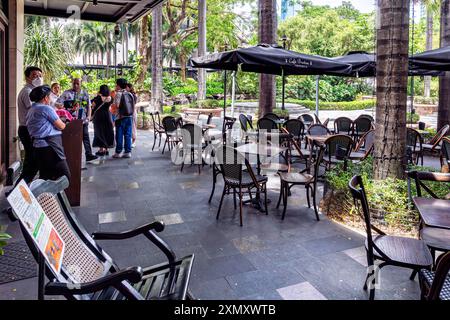 Staff, customers at Cafe Bretton, Greenbelt, Manila, Philippines Stock ...