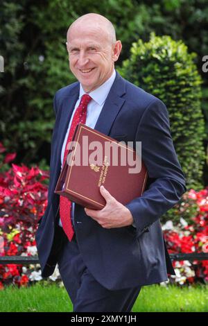 Defence Secretary John Healey looks at the Storm Shroud AR3 system as ...