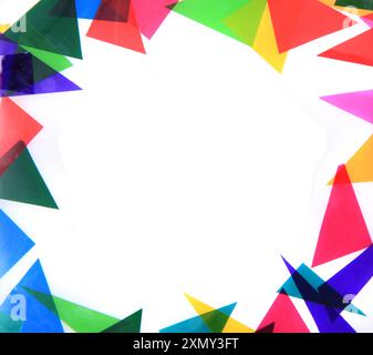 color plastic triangle texture as very nice background Stock Photo - Alamy