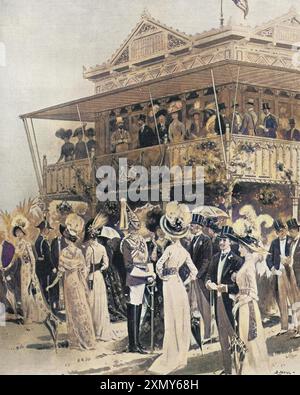 The Royal Visit to Ireland, 1911- Leopardstown races Stock Photo - Alamy