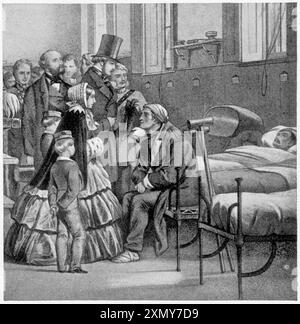 Queen Victoria and Prince Albert visiting soldiers wounded Stock Photo ...