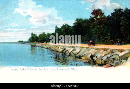 Lake Drive in Gordon Park, Cleveland, Ohio, offers scenic views of the ...