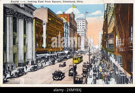 Euclid Avenue looking East. Cleveland. 1940 Stock Photo - Alamy