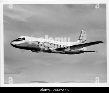Avro 748 G-ARMV of Skyways of London taxying at Farnborough Air Show in ...