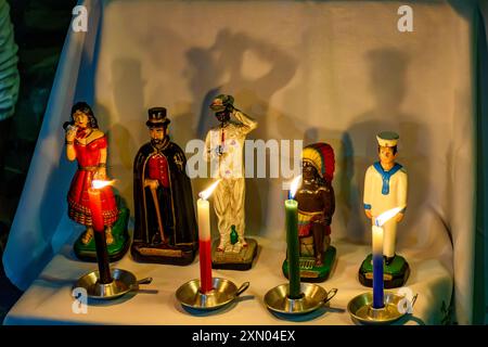 Religious altar honoring the entities and deities present in Umbanda ...