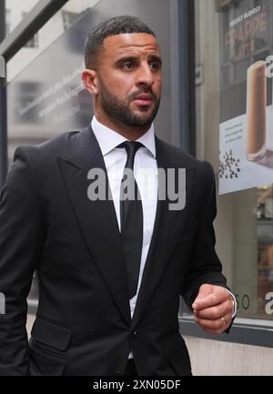 Previously unissued picture dated 16/07/2024 of Kyle Walker arriving at ...