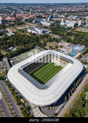 Dresden, Germany. 30th July, 2024. View of the Rudolf Harbig Stadium ...