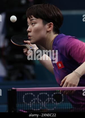 (L) Lim Jong-hoon and (R) Shin Yu-bin, South Korean table tennis ...