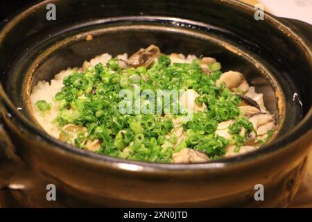 Japanese cuisine: takikomi gohan (rice cooked with ingredients), miso ...
