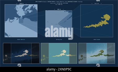 Bering Island in the Bering Sea - belonging to Russia. Described ...
