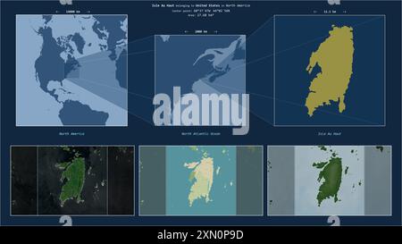 Isle Au Haut in the North Atlantic Ocean, belonging to United States ...
