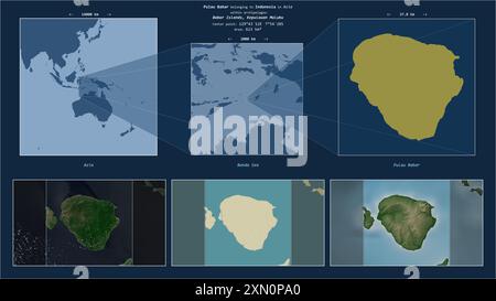 Pulau Babar in the Banda Sea, belonging to Indonesia, isolated on a ...