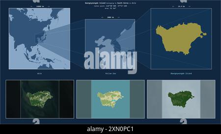 Baengnyeongdo Island in the Yellow Sea, belonging to South Korea ...