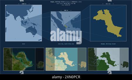 Pulau Bangka in the Java Sea - belonging to Indonesia. Described ...