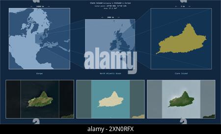 Clare Island in the North Atlantic Ocean, belonging to Ireland ...