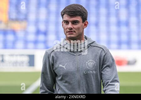 Rob Apter of Blackpool arrives during the Sky Bet League 1 match ...