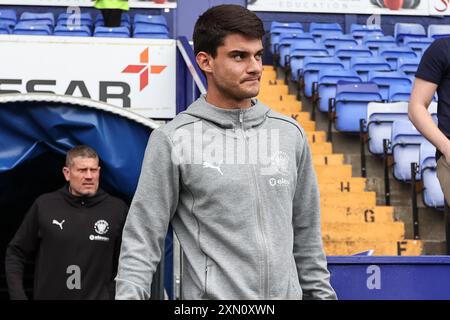 Rob Apter of Blackpool arrives during the Sky Bet League 1 match ...