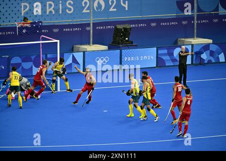 Belgium's Florent van Aubel pictured in action during a friendly hockey ...